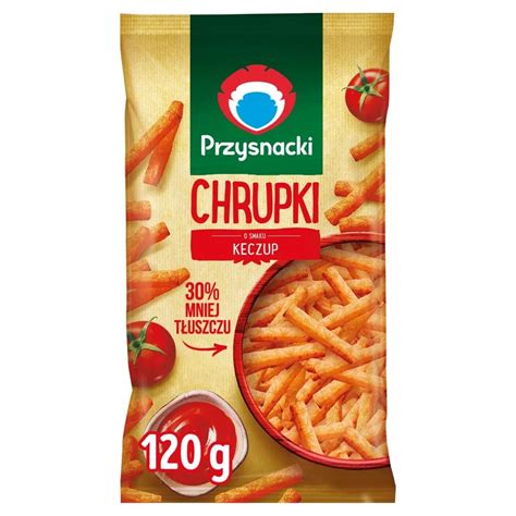 Przysnacki Chrupki o smaku keczupu 120 g Zakupy online z dostawą do