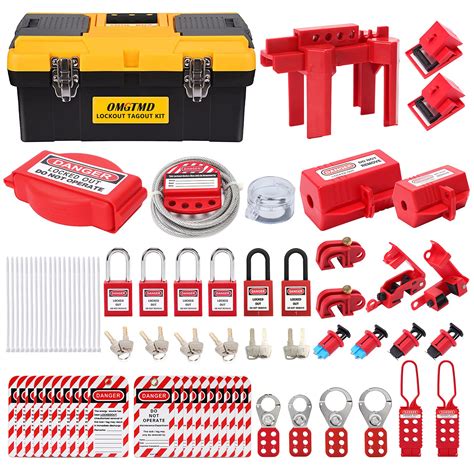 Buy OMGTMD Lockout Tagout Kit Circuit Breaker Lockout Device Ball Valve