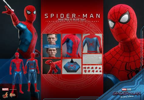 Spider Man No Way Home New Red And Blue Suit Action Figure