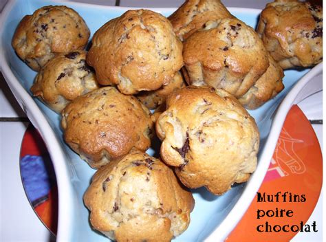 Muffins Poire Chocolat