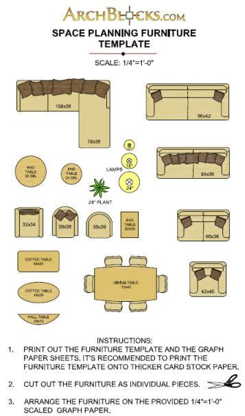 Free Printable 1 4 Scale Furniture Templates