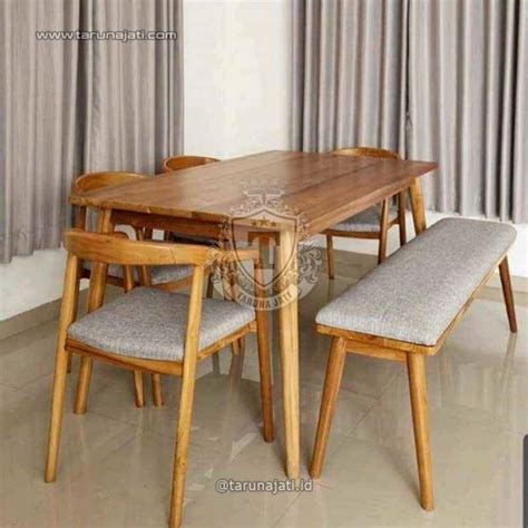 Meja Makan Jati Modern Minimalis 2024