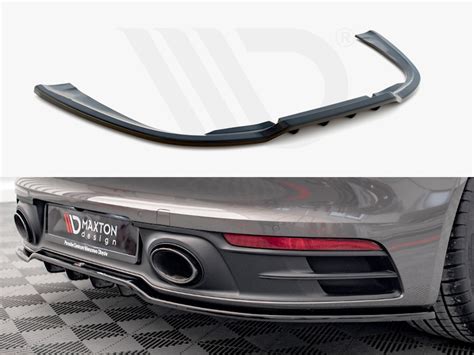 Central Rear Splitter Vertical Bars Porsche Carrera S
