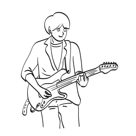 Compartir más de 72 persona tocando guitarra dibujo mejor vietkidsiq