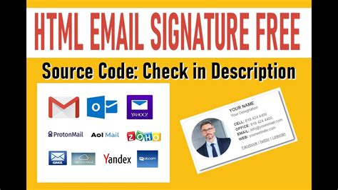 How To Create Html Email Signature And Set It Up In Email Sep By Step