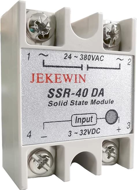 Amazon Entrada de relé de estado sólido SSR 40DA 40A 3 32V Salida