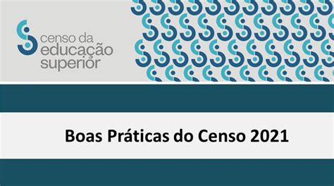 Relato De Boas Pr Ticas Da Ufpa Sobre O Preenchimento Do Censo Da