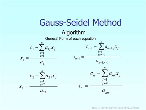 ppt gauss siedel method powerpoint presentation free download id 3292694