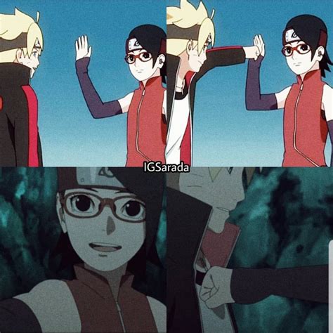Two Anime Characters With Their Arms In The Air