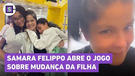 Samara Felippo desabafa após se despedir da filha que mora o pai
