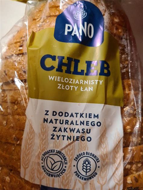 Chleb Wieloziarnisty Pano Kalorie Kj I Warto Ci Od Ywcze Dine Fit Pl