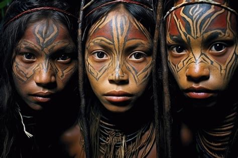 Premium AI Image Women Of The Amazon Tribe