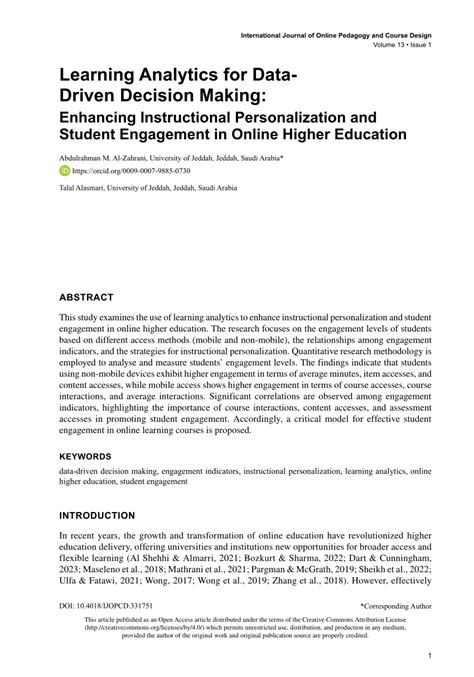 pdf learning analytics for data driven decision making enhancing instructional