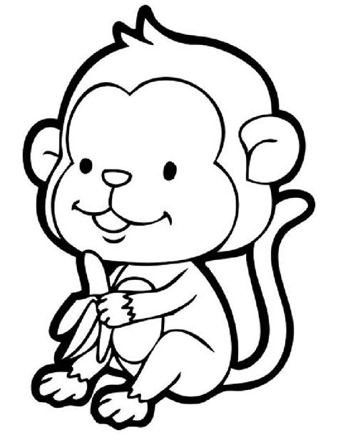 Spider Monkey Coloring Page