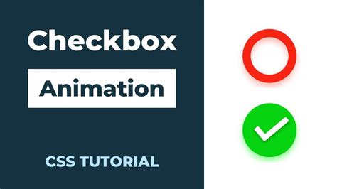 a checkbox animation using html and css checkbox animation css tutorial youtube