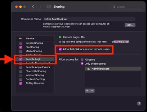 How To Turn On Ssh On Mac