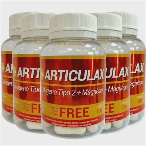 Articulax Colágeno Tipo 2 05 Potes 30 Cápsulas Cada Para