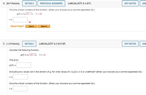 solved find the critical numbers of the function enter