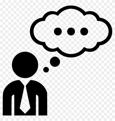 Thinking Man Clipart Png Cartoon Person Thinking Png Transparent Png