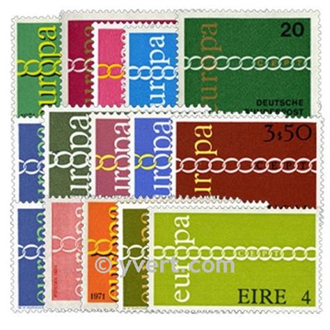1971 Année complète neuf EUROPA Yvert et Tellier Philatélie et