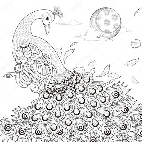 Imagenes De Un Pavo Real Para Colorear