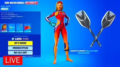 NEW MEDLEY SKIN OUT NOW Fortnite Item Shop Livestream YouTube