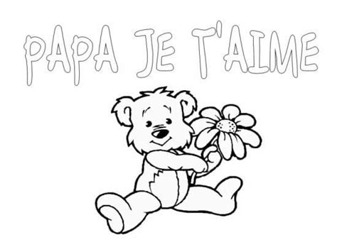 Coloriage Je t aime papa à imprimer sur ColoriageEnfant