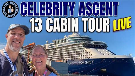 Celebrity Ascent LIVE CABIN TOUR 13 Cabins YouTube