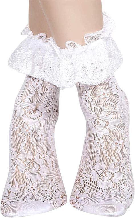 ANDIBEIQI 6 Paires de Mode Femmes résille Chaussettes Courtes Sexy