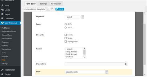 Advanced Custom Fields ACF Plugin Integration WeDevs