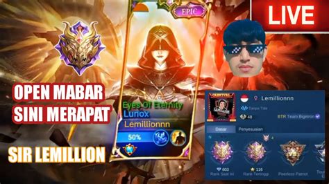 Menuju Glory Bersama Subscribers Sini Open Mabar Rank Sekarang Mythic