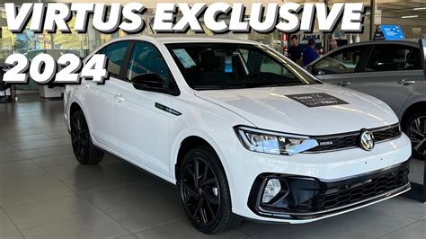 VW Virtus Exclusive 250 TSI 2024 Versão TOP de linha do Virtus em