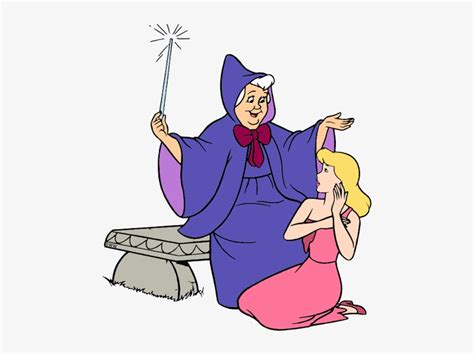 FAIRY GODMOTHER Cinderella 1950 Walt Disney Characters Clip Art