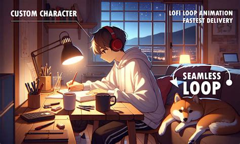 Create Custom Lofi Animation Lofi Loop Animation And Animated By