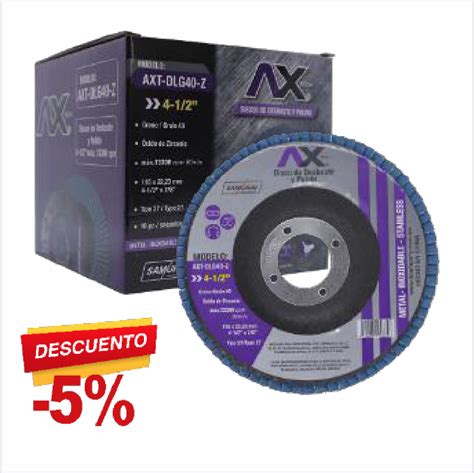 AXT DLG40 Z DISCO LAMINADO PARA DESBASTE Y PULIDO DE OXIDO DE ZIRCONIO