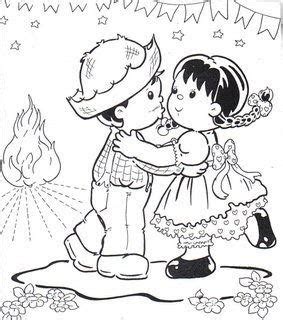 Baú da Web 15 Desenhos de casal caipira para imprimir e colorir