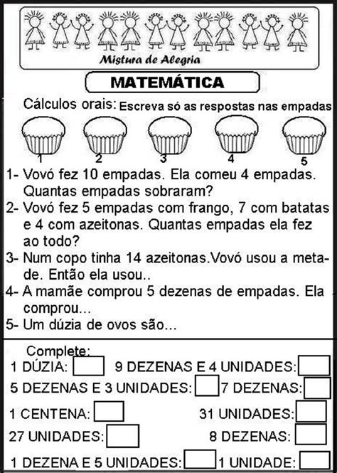 Atividade De Matematica Series Iniciais Alfabetizacao Imprimir