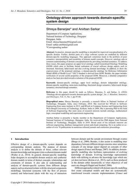 pdf ontology driven approach towards domain specific system design