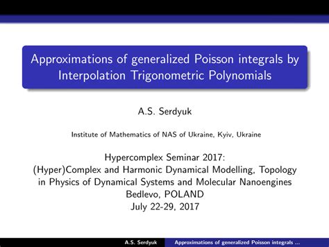 pdf approximations of generalized poisson integrals by interpolation trigonometric polynomials