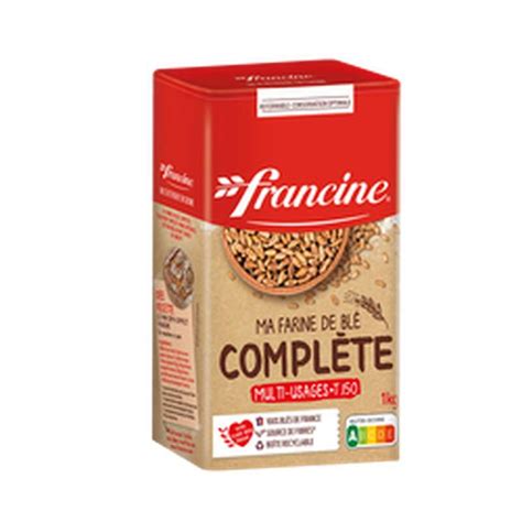 Farine complète T150 Francine 1 Kg La Belle Vie Courses en Ligne