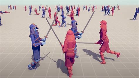 SAMURAI Red Vs Blue 1 HOUR Sword Fight INFINITY BATTLE TABS Mod Totally