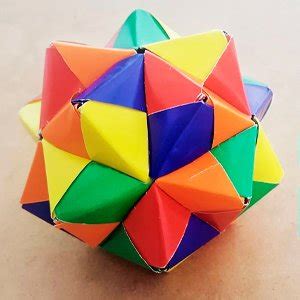 Como Hacer Un Icosaedro Estrellado De Papel Origami Paso A Paso