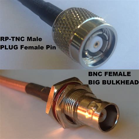 RG316 RP TNC MALE To BNC FEMALE BIG BULKHEAD Coaxial RF Cable USA US EBay