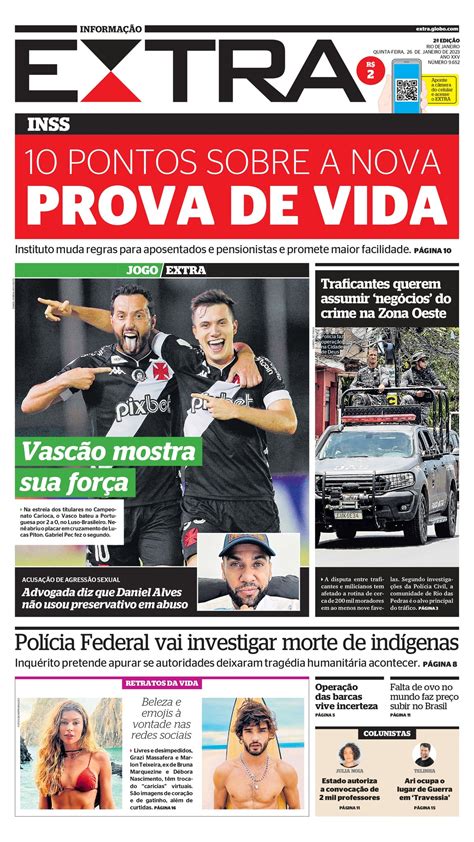 Capas De Jornais Destacam Triunfo Do Vasco Sobre A Portuguesa SuperVasco