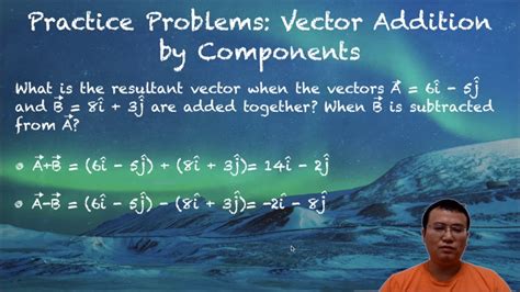physics practice problems vectors addition by components part b youtube
