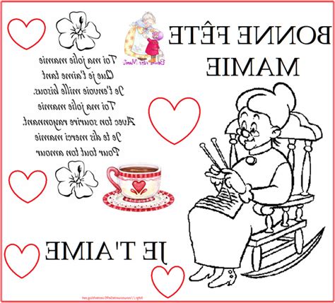 15 Excellent Bonne Fete Mamie Coloriage Photograph Idee De Coloriage