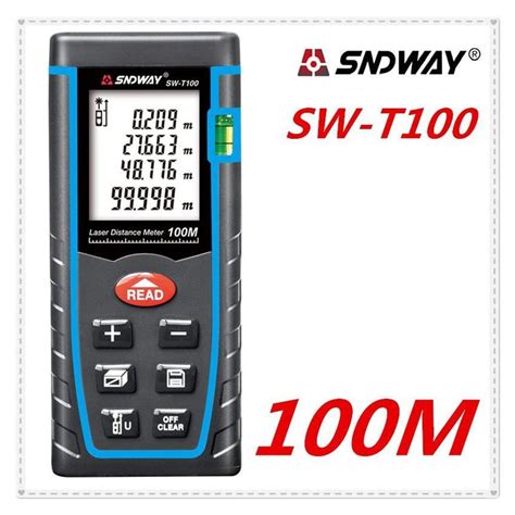 Medidor de distancia laser 100m con nivel sw t100 sndway Sodimac Perú