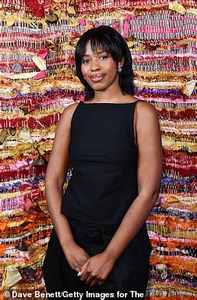 Alex Scott Goes Braless In A Racy Sheer Chainmail Gown As She Graces