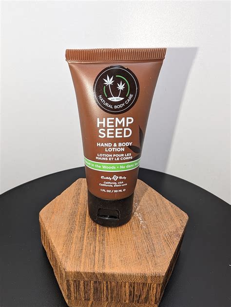 Hemp Seed Hand Body Lotion Naked In The Woods Scent 1 FL Oz