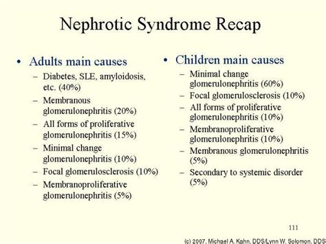 Professional Nursing Practice Nephrotic Syndrome